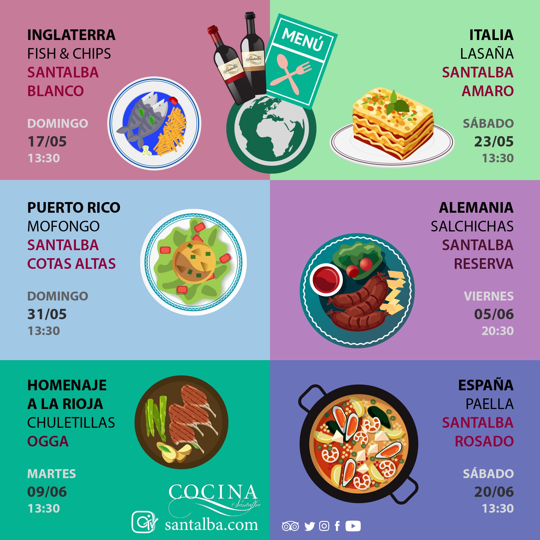 ¡Seguimos con los maridajes de comida internacional en Instagram!